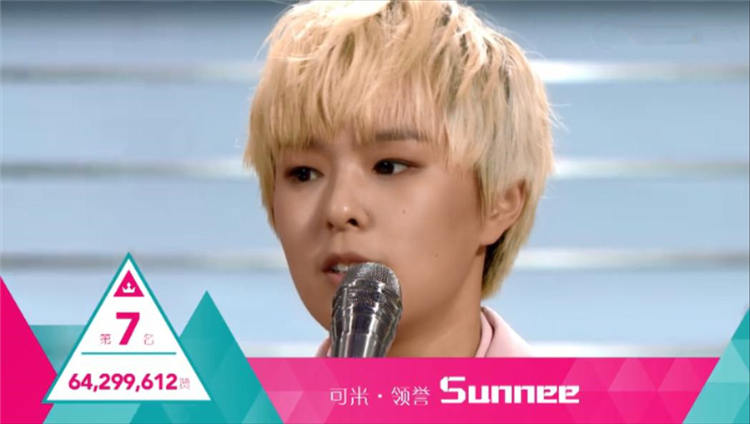 《创造101》公布选手点赞排名 Sunnee稳进11强感动落泪 - 360娱乐，你开心就好